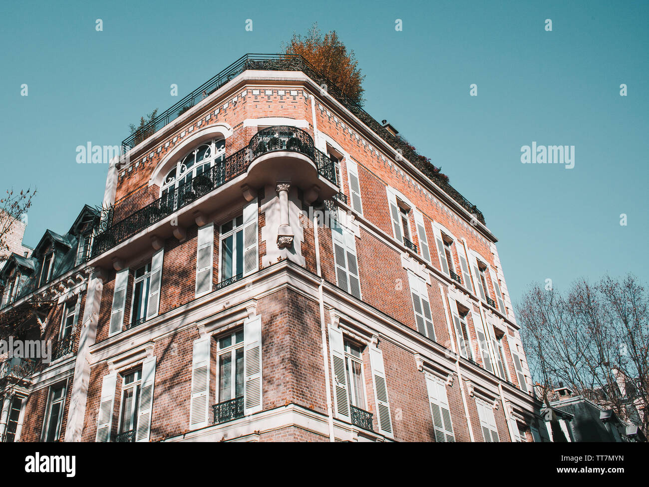 Exterior of a building in Europe Stock Photo - Alamy