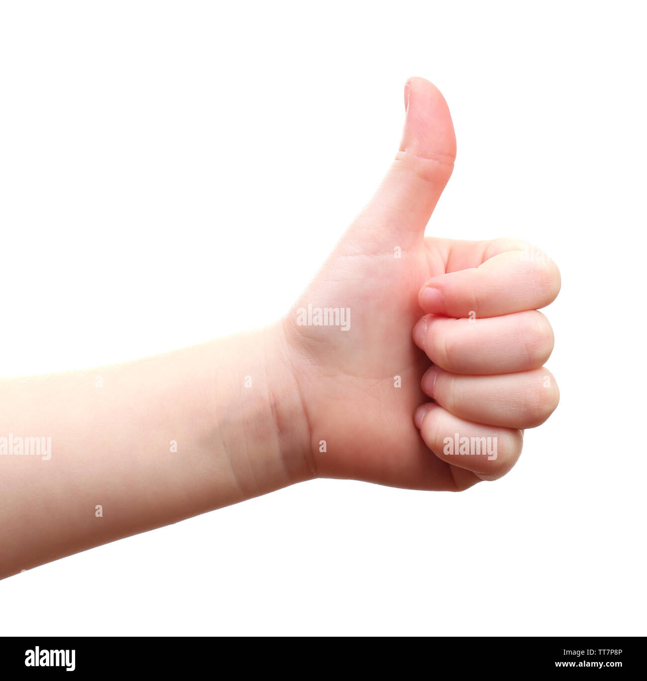 Child hand isolated on white Stock Photo - Alamy