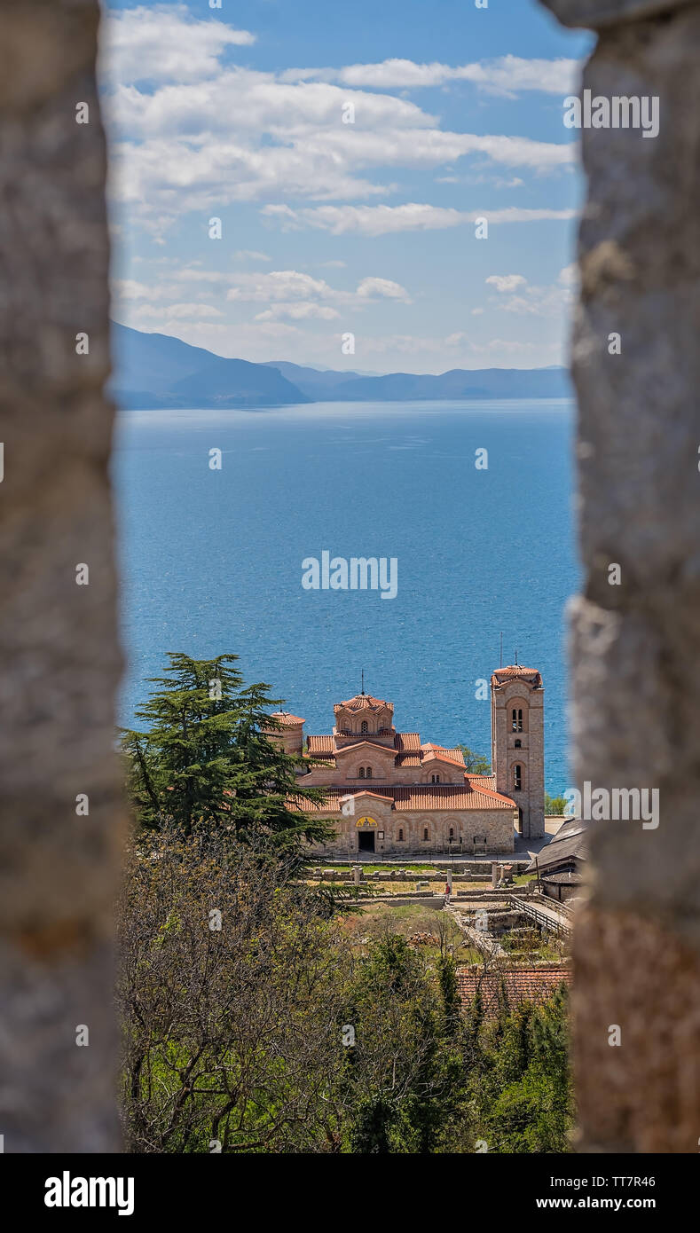 Saint Panteleimon church called also Plaosnik as seen from the Fortress ...