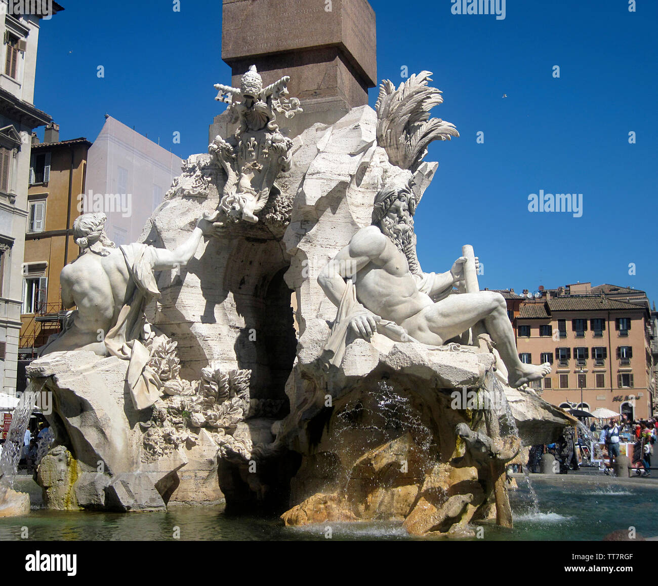 FOUNTAIN AT PIAZZA NOVONNA, ROME, ITALY Stock Photo - Alamy