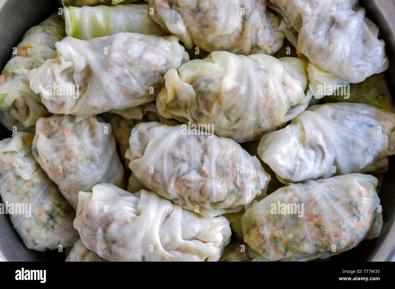 Dolma stuffed cabbage rolls hi-res stock photography and images - Alamy