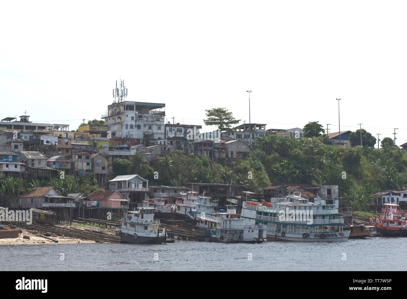 Shipyards, Negro River, Amazônia, Manaus, Amazonas, Brazil Stock Photo ...