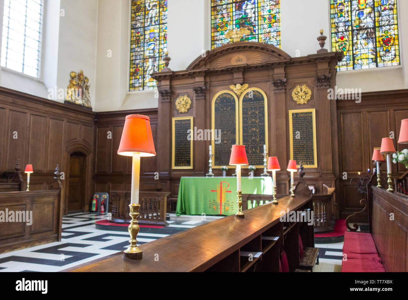 The reredos in St Vedast alias Foster a Wren Baroque church on Foster ...