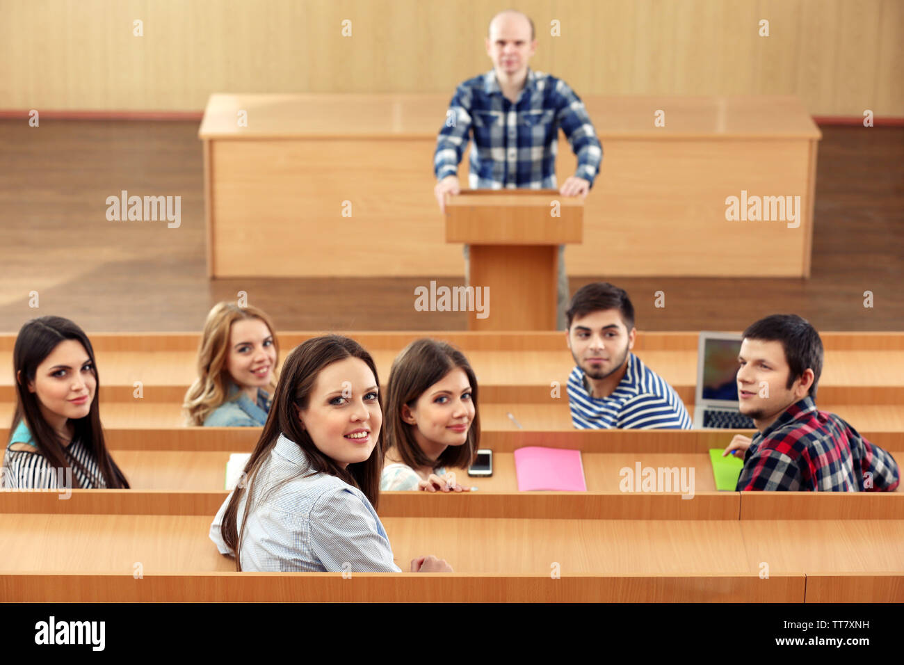 Highschool students teacher hi-res stock photography and images - Alamy