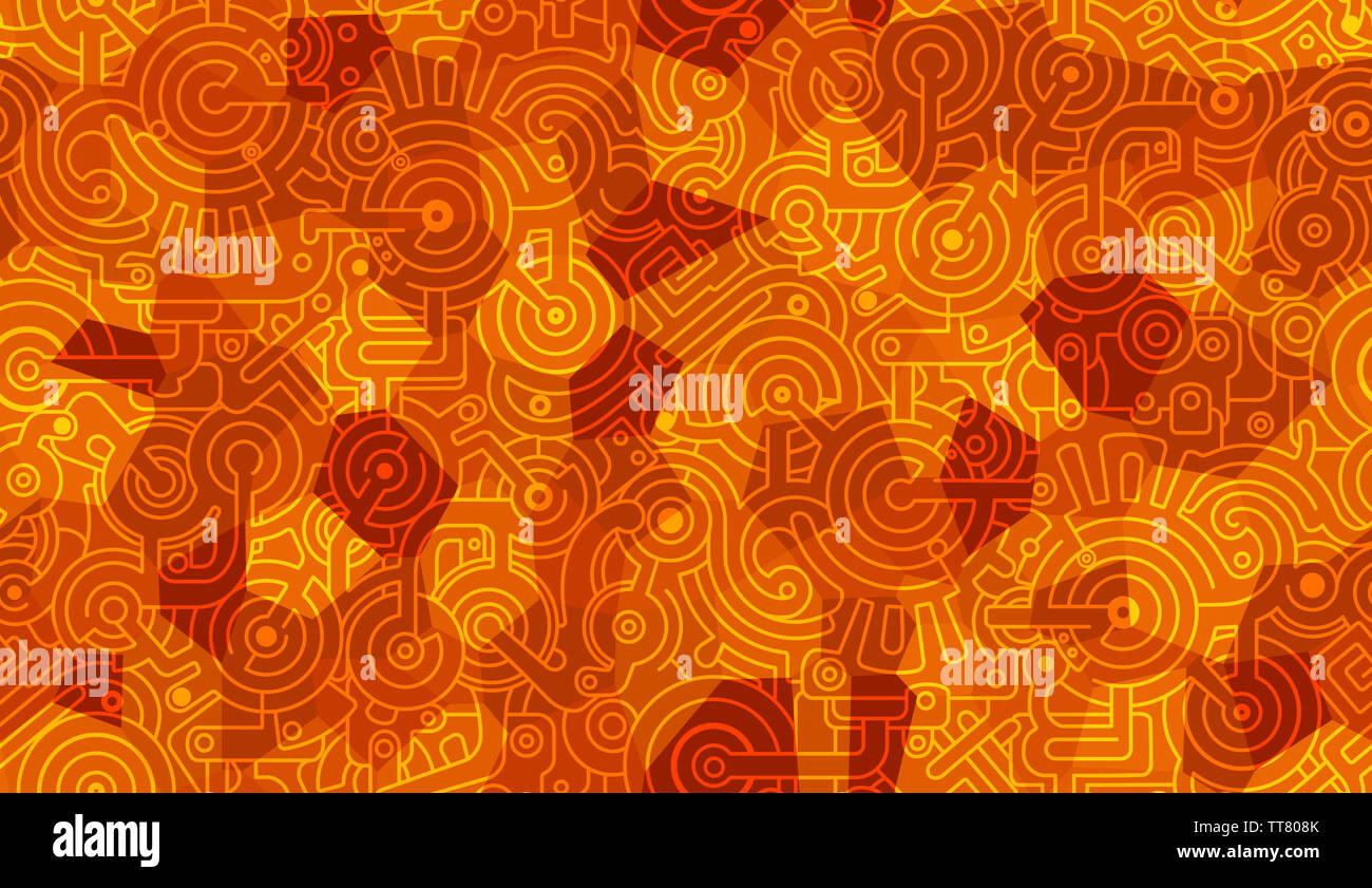 Abstract seamless vector pattern. Mechanical. Cogs, bolts and gears ...