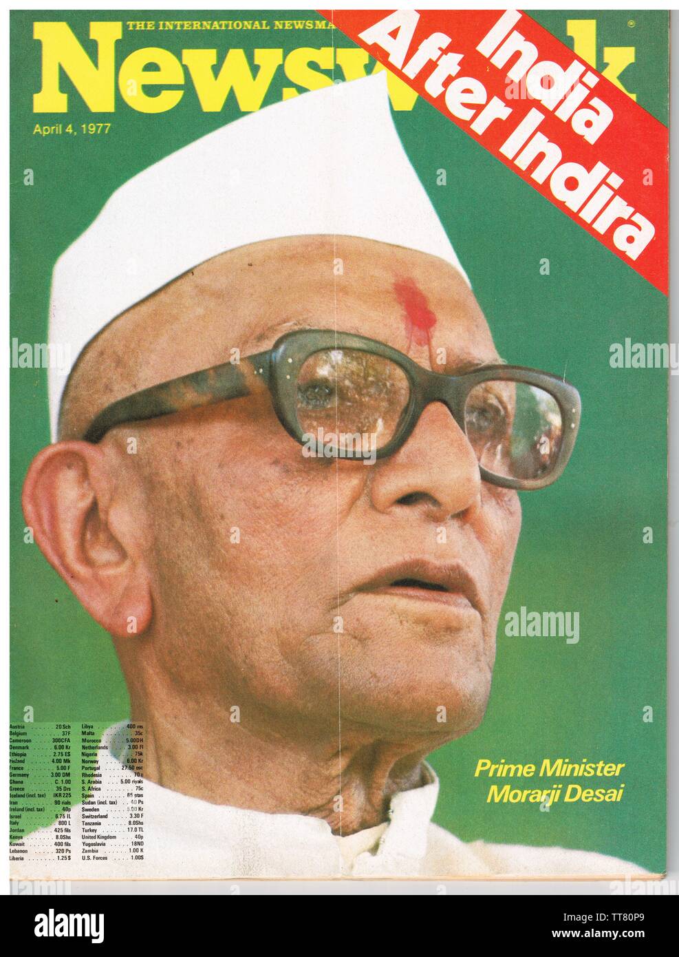 Indian magazine cover hi-res stock photography and images - Alamy