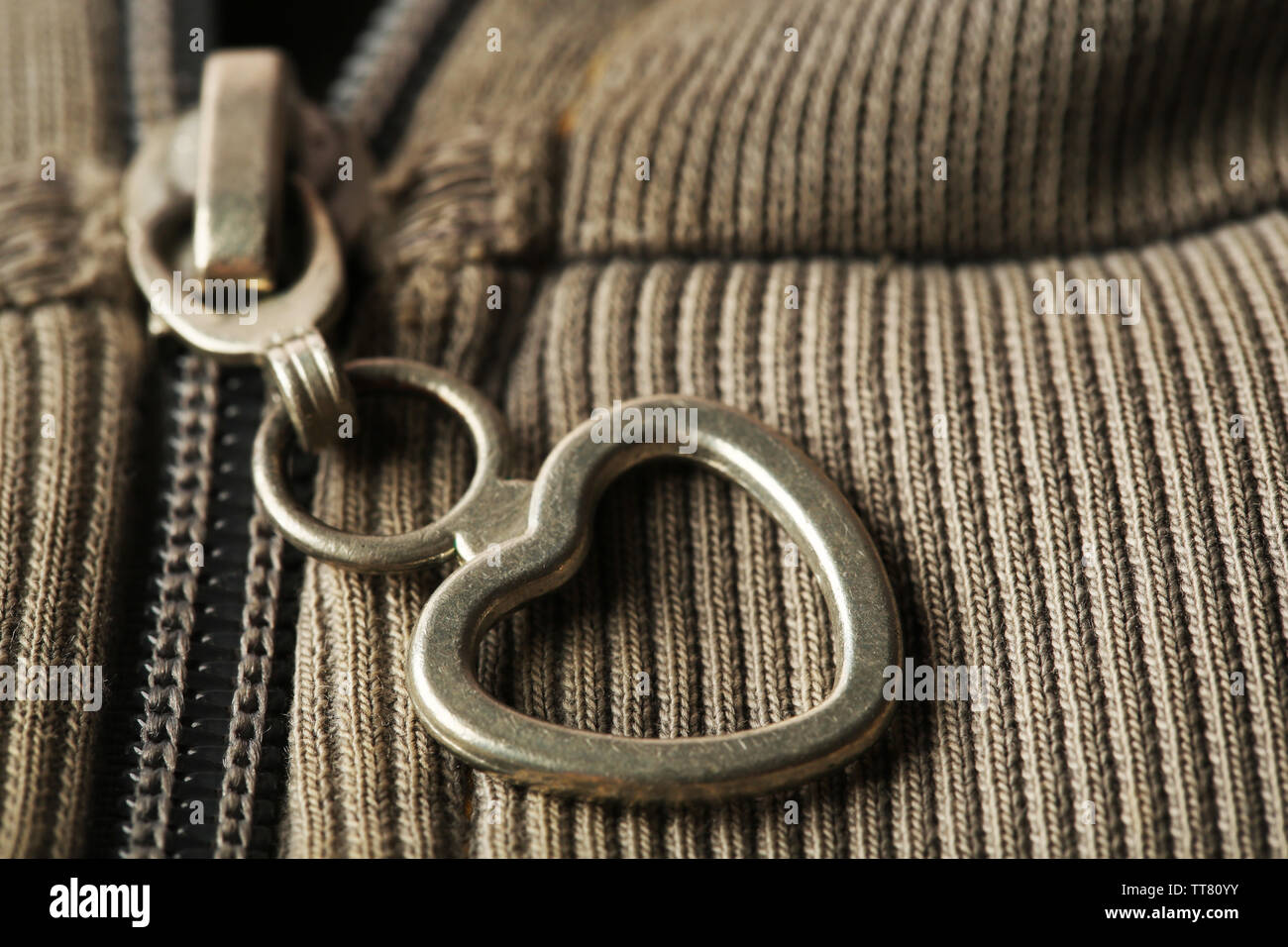 Zipper on clothes close up Stock Photo - Alamy