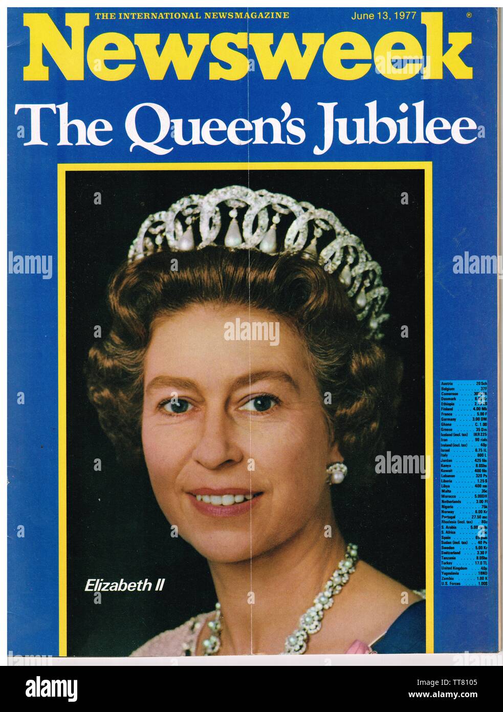 Queen elizabeth magazine cover hi-res stock photography and images - Alamy