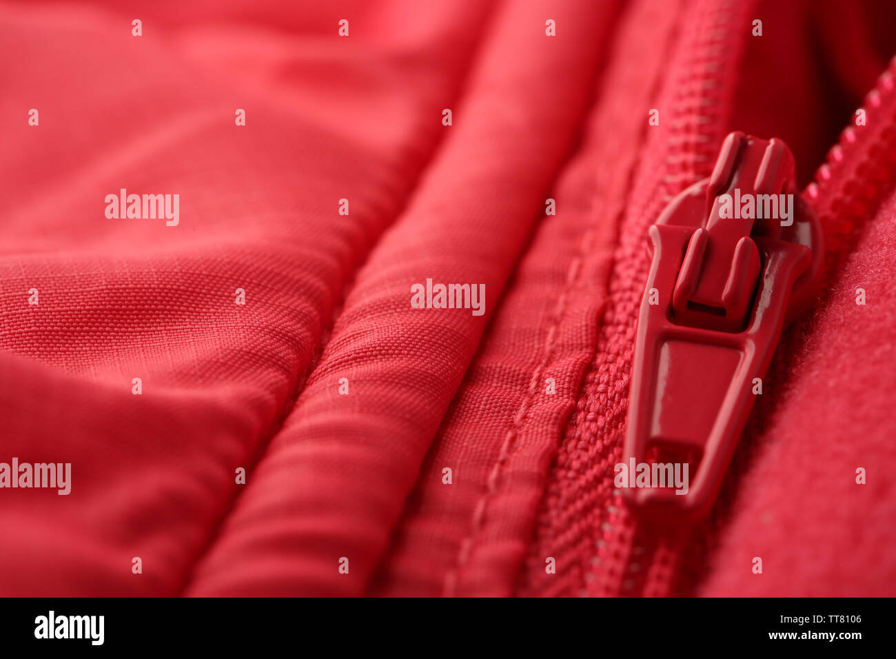 Zipper on clothes close up Stock Photo - Alamy