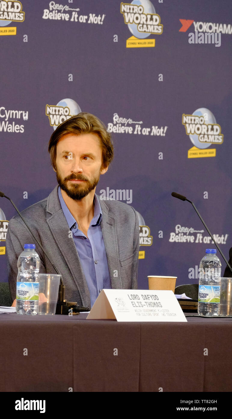 Nitro World Games Press conference st the Principality Stadium. Andy ...