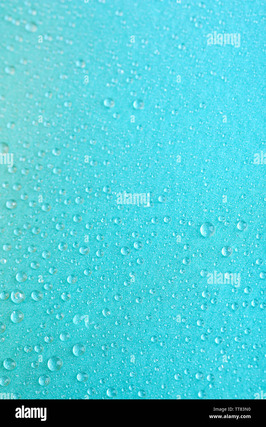 Blue water drops background Stock Photo - Alamy
