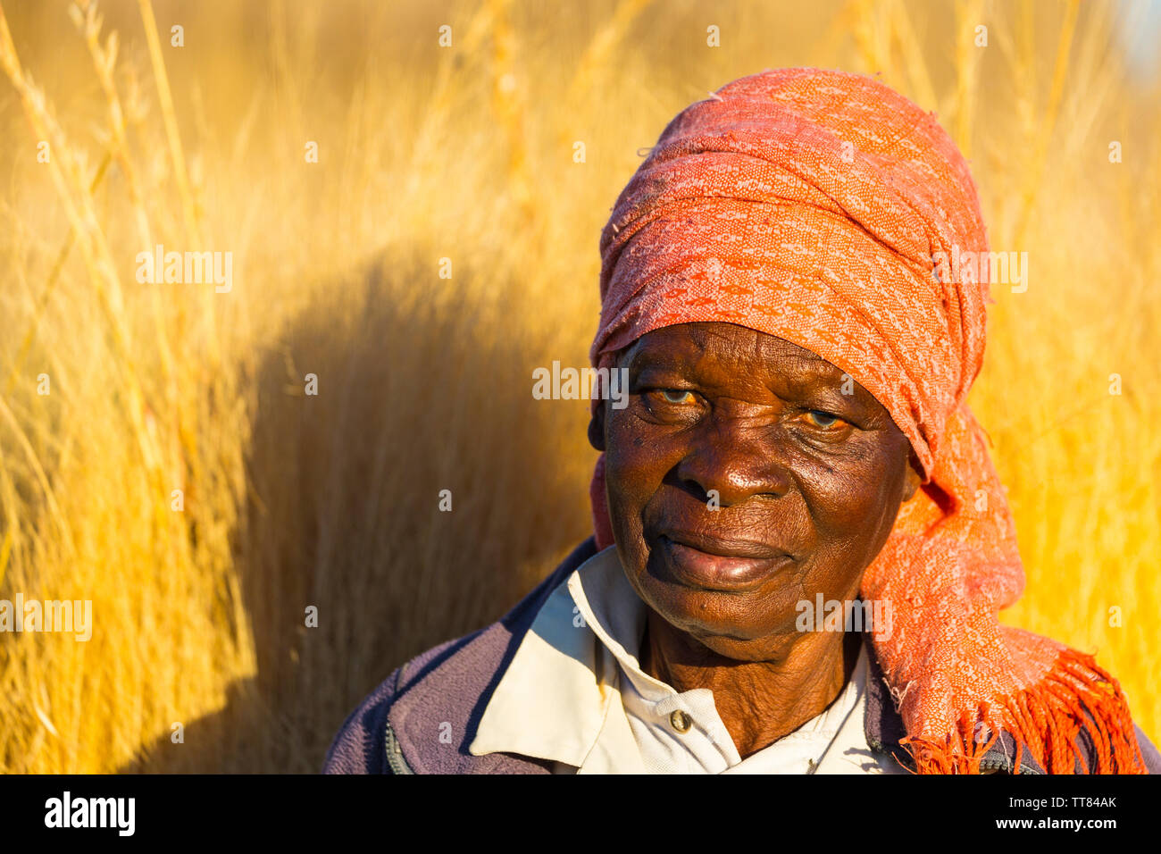 Botswana village aerial hi-res stock photography and images - Alamy
