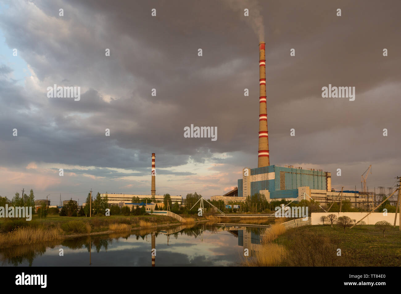 Ekibastuz GRES-2, the Queen of Pipes, 420 meters high, is listed in the ...