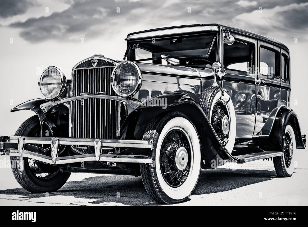 Hudson Hornet vintage American Sedan car show in Fort Wayne Indiana ...
