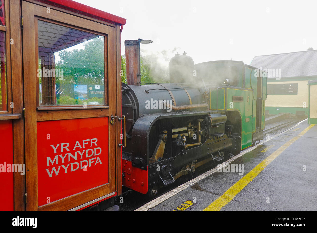 Snowdon Mountain Railway Locomotive No.6 'Padarn' at Llanberis Stock ...