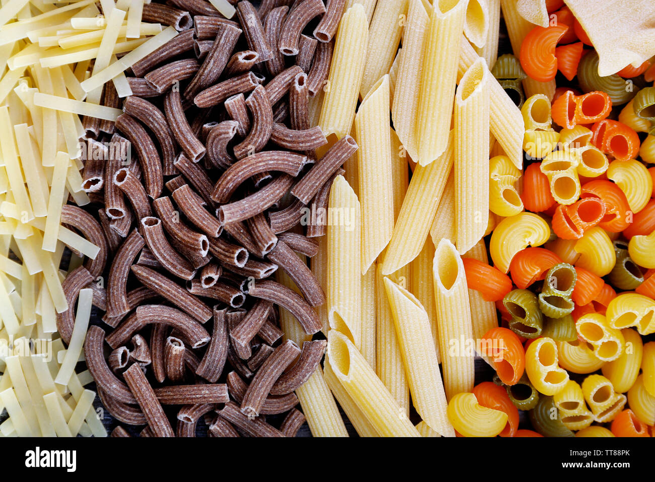 Different types pasta macro hi-res stock photography and images - Alamy