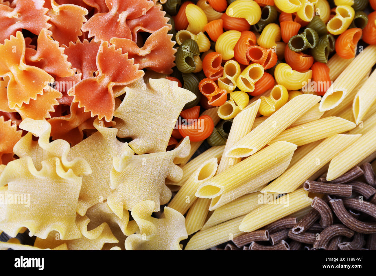 Different types pasta macro hi-res stock photography and images - Alamy