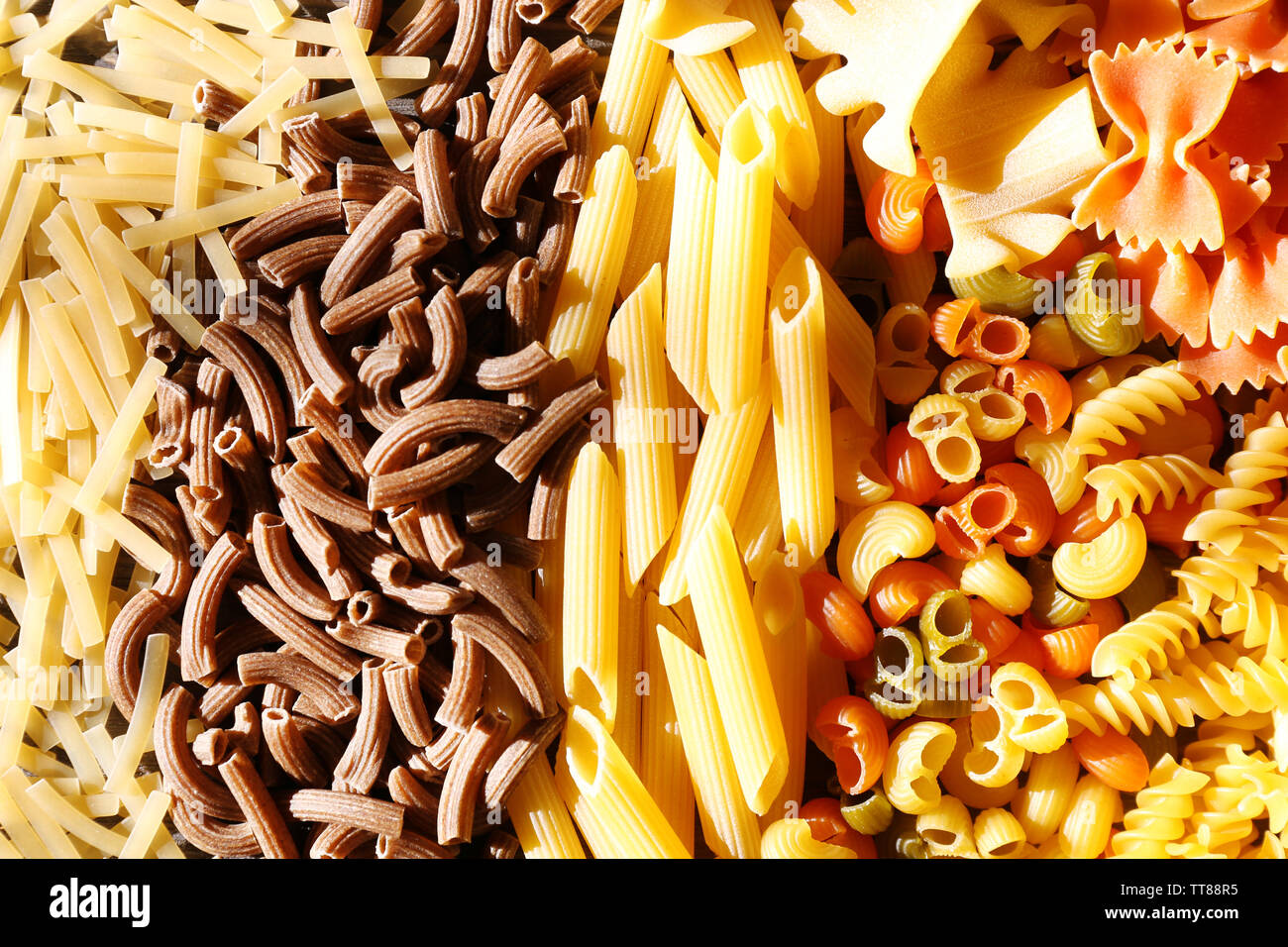 Different types pasta macro hi-res stock photography and images - Alamy