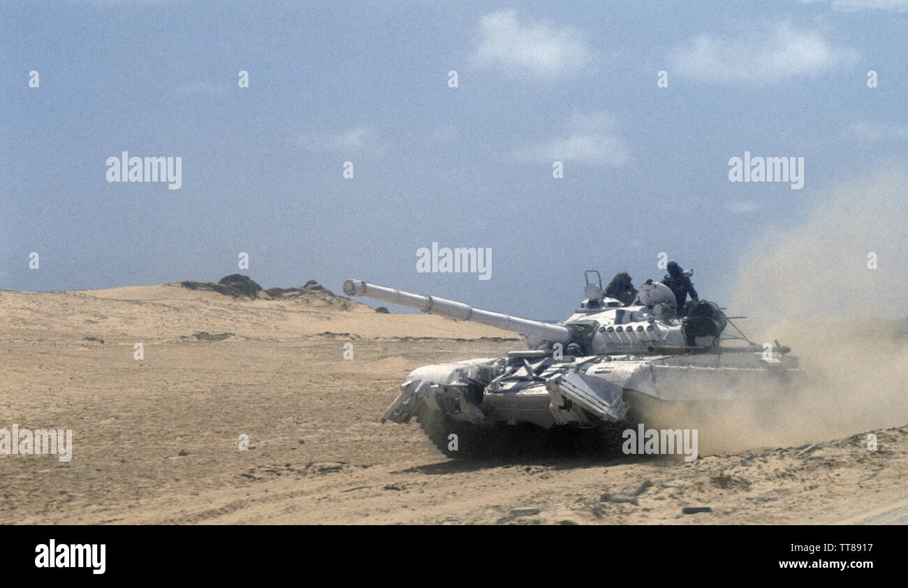 5th November 1993 An Indian T-72 Ajeya (T-72M) Main Battle Tank in ...