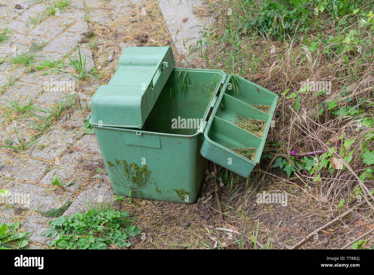 Close up of the environmental box that every Flemish family in Belgium ...