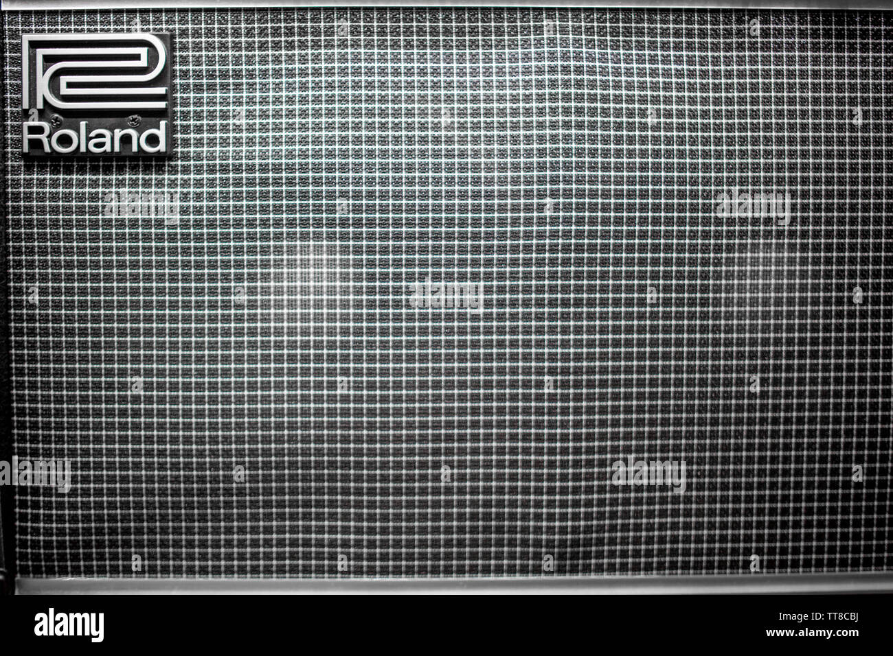 electric guitar amp amplifier texture pattern front Stock Photo - Alamy