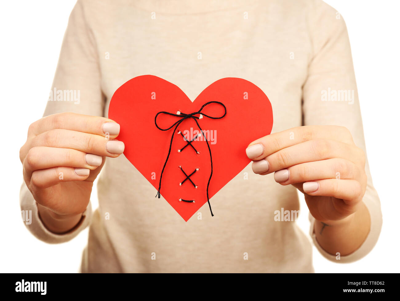 Stitched up heart hi-res stock photography and images - Alamy