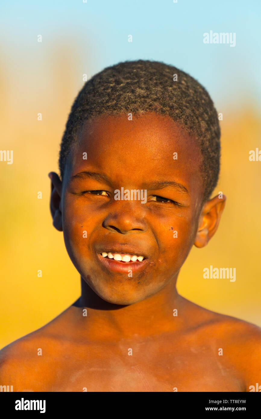 Botswana village aerial hi-res stock photography and images - Alamy