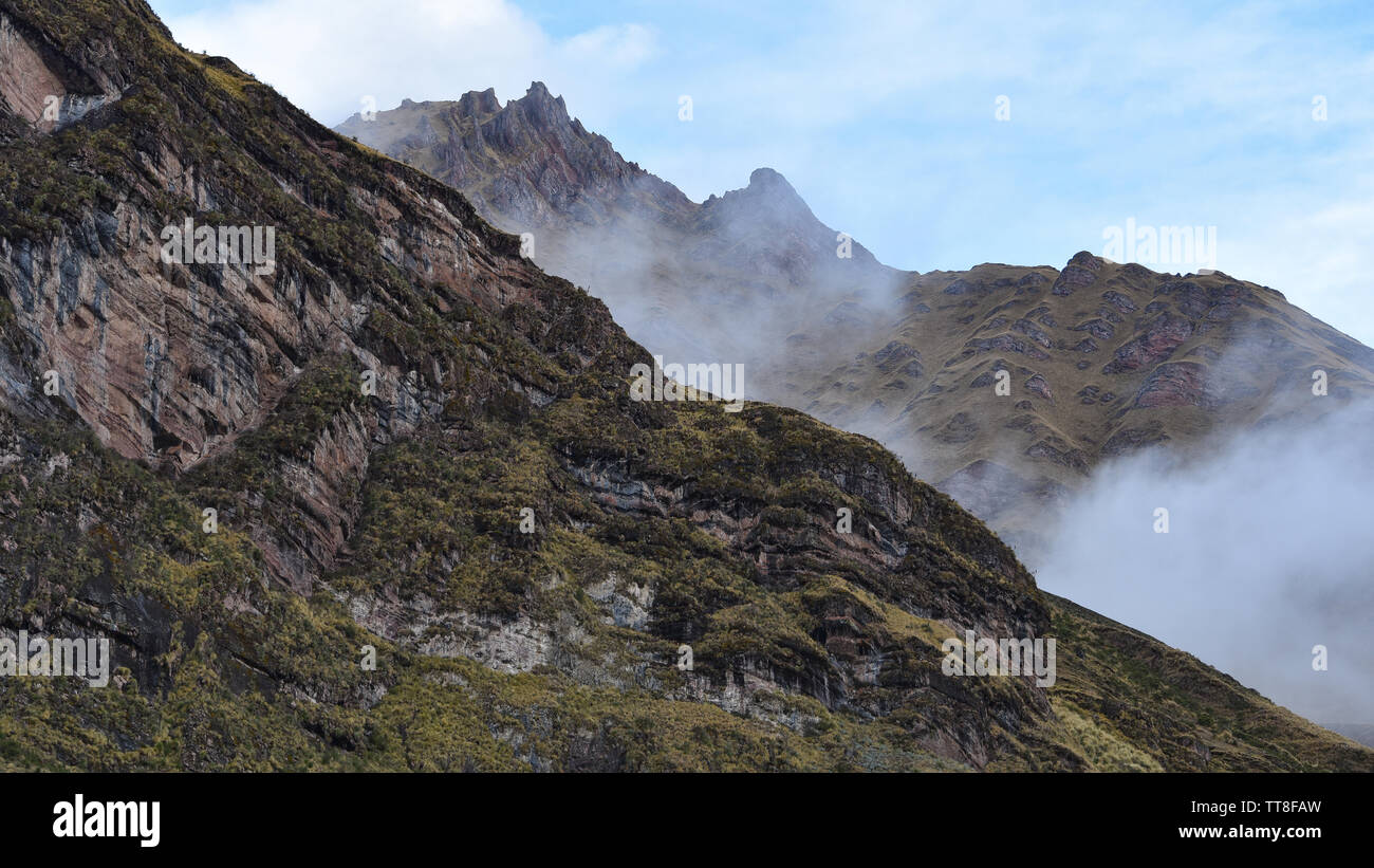 Dramatic Andean scenery on the Ancascocha Trek in the Cusco region of ...