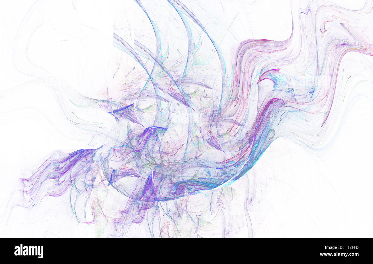 Color of waving smoke in the abstract background. Illustration wave ...