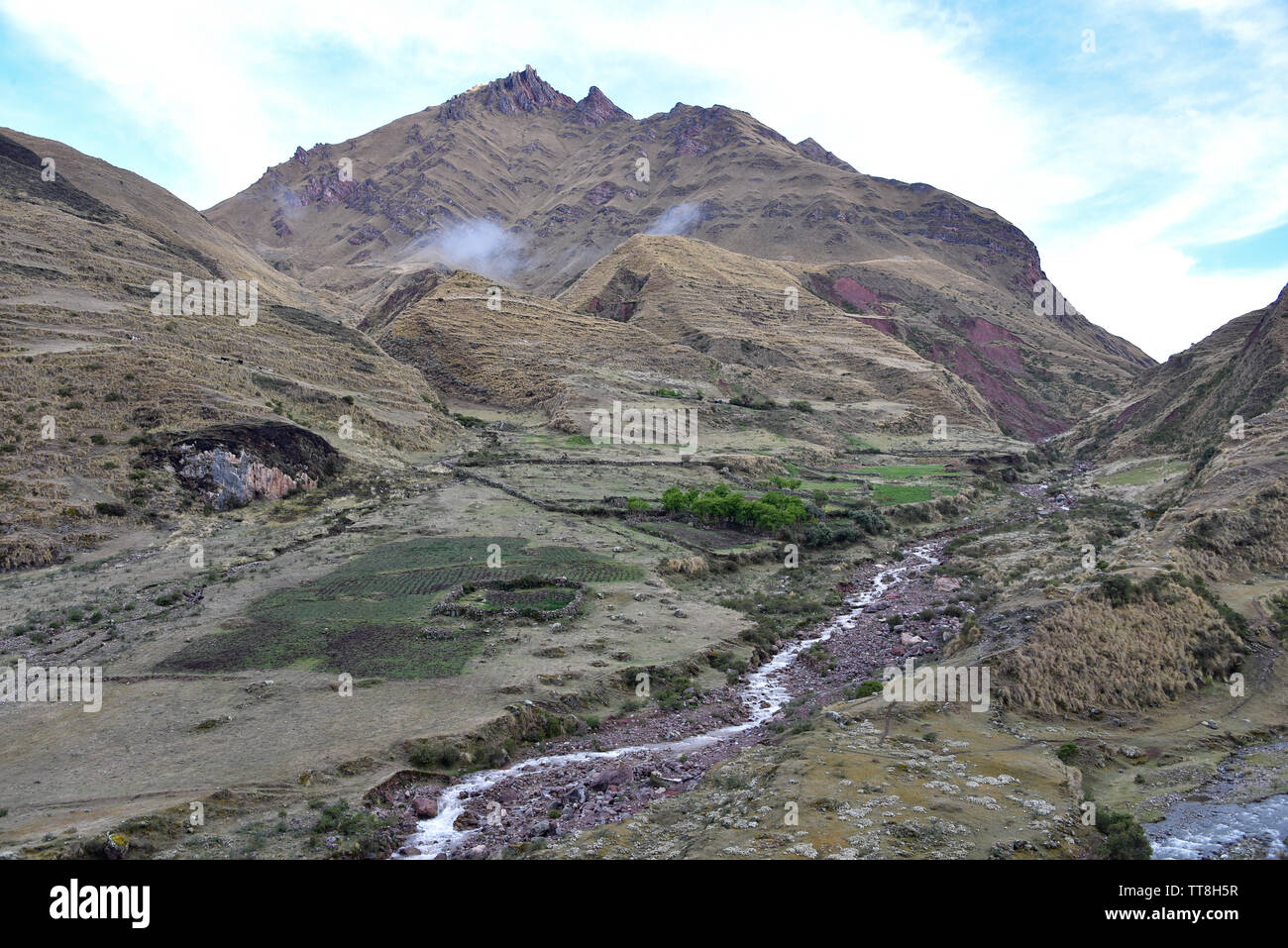 Dramatic Andean scenery on the Ancascocha Trek in the Cusco region of ...
