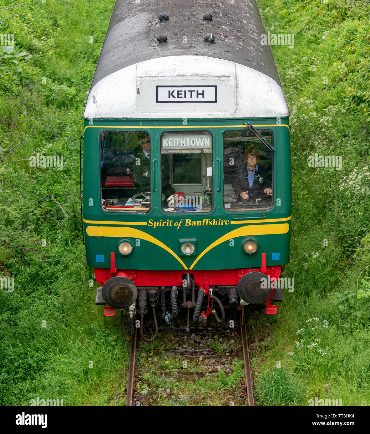 Dufftown Railway Station, Moray, UK. 15th June, 2019. UK. This is a ...