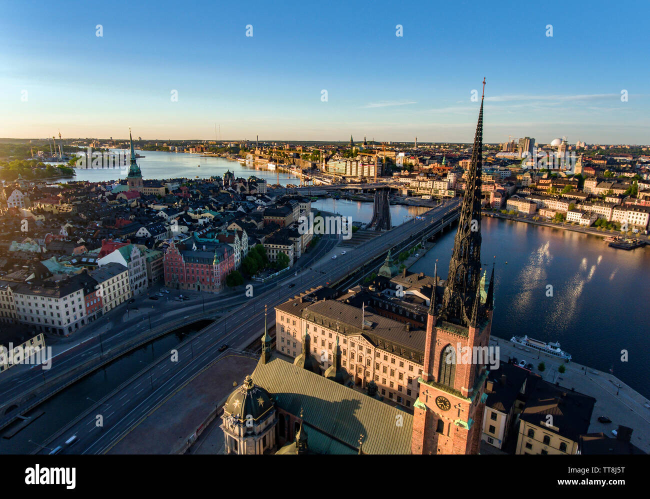 Aerial stockholm sunset hi-res stock photography and images - Alamy