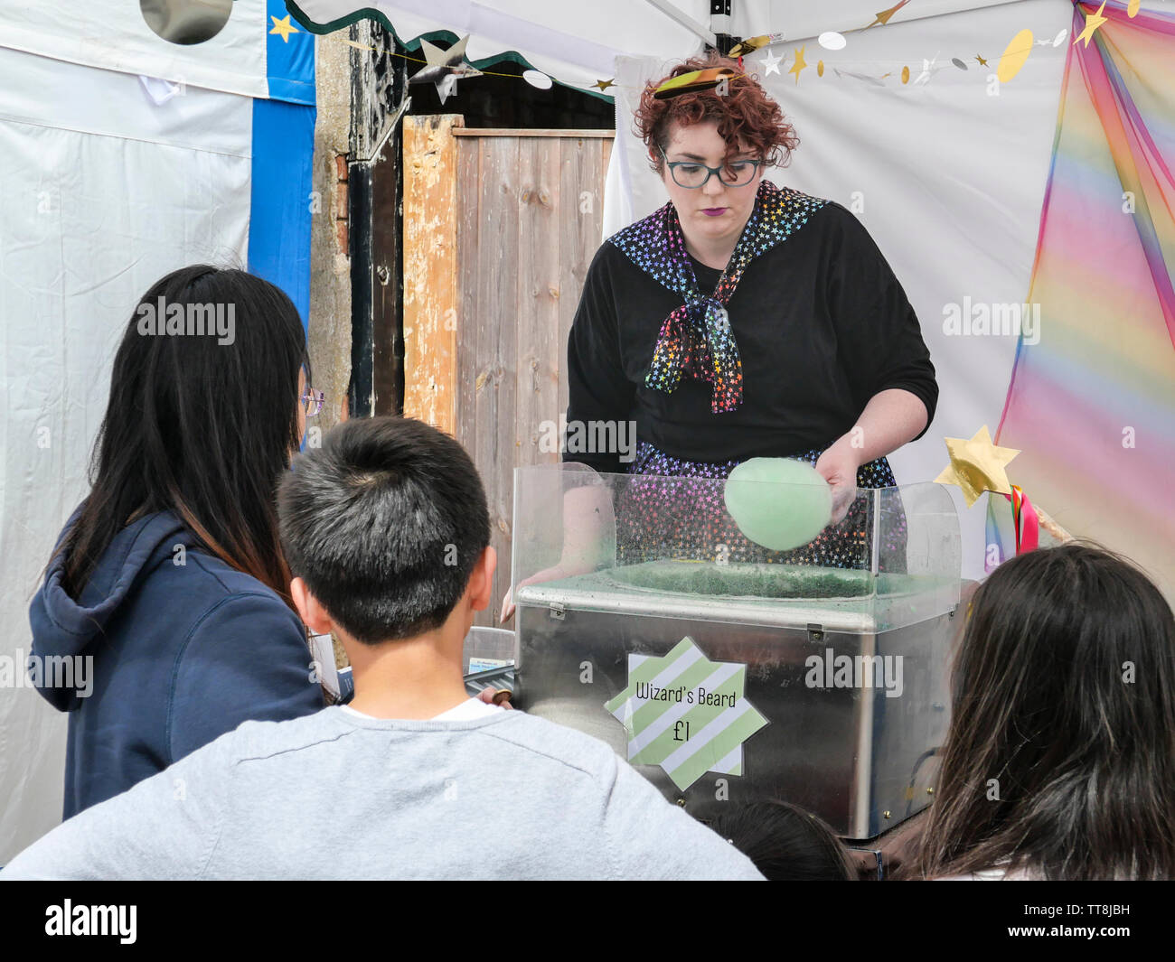 Candy floss stand hi-res stock photography and images - Alamy