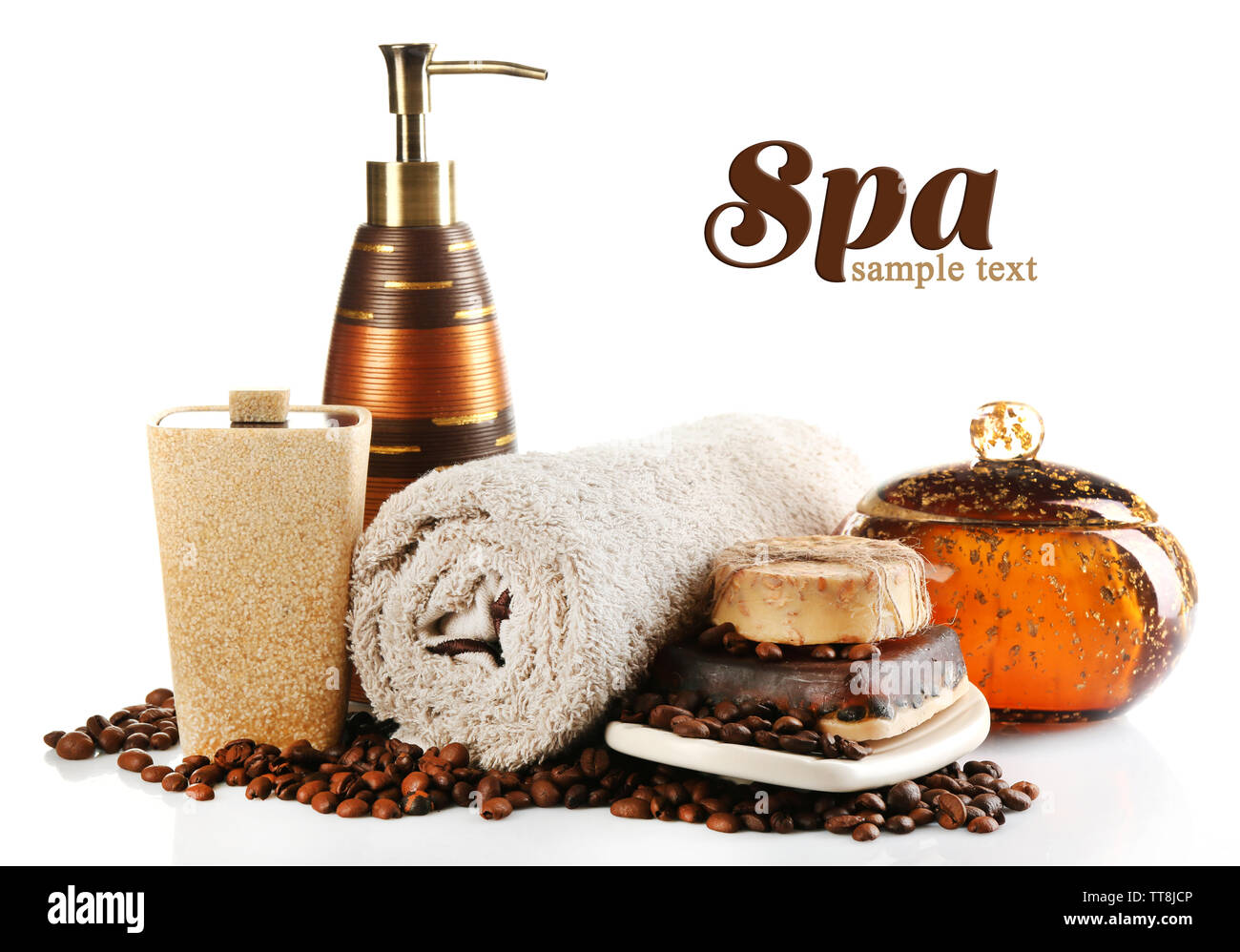 Brown cosmetic bottle pump Cut Out Stock Images & Pictures - Alamy