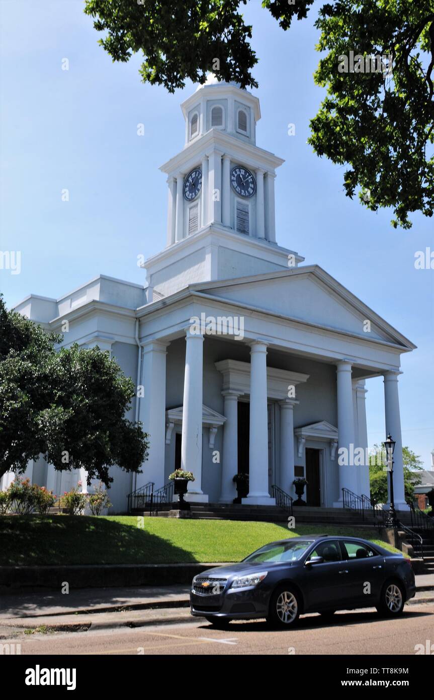 1st Presbyterian Church in Natchez, Mississippi Stock Photo - Alamy