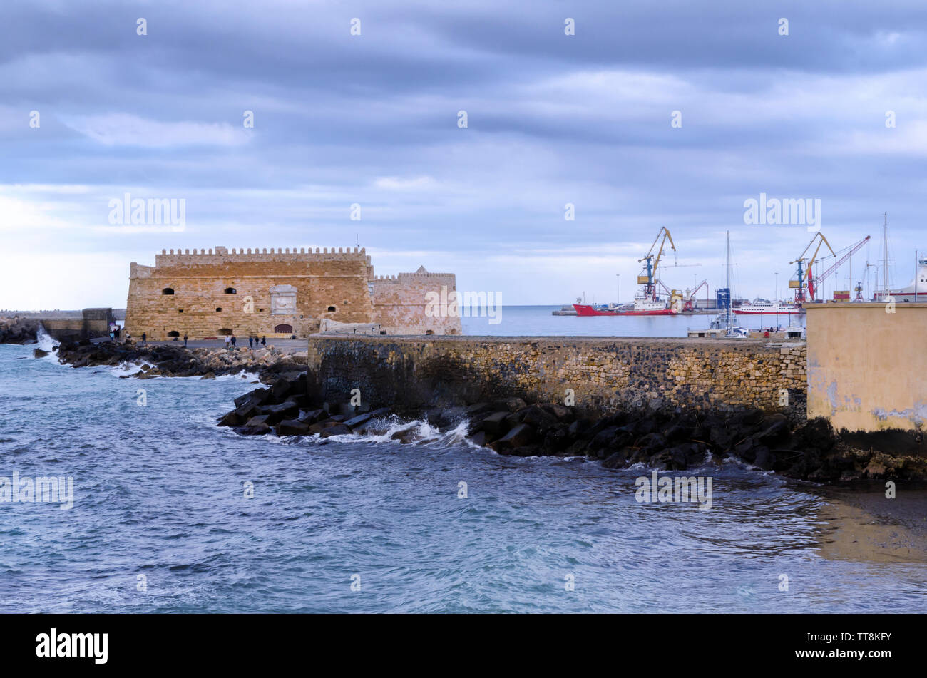 Fortifications of heraklion sunset hi-res stock photography and images ...