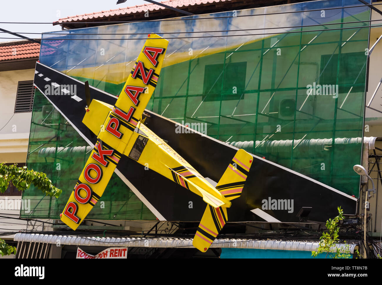 PATTAYA,THAILAND - APRIL 23,2019:Pook Plaza This small and modern plaza ...