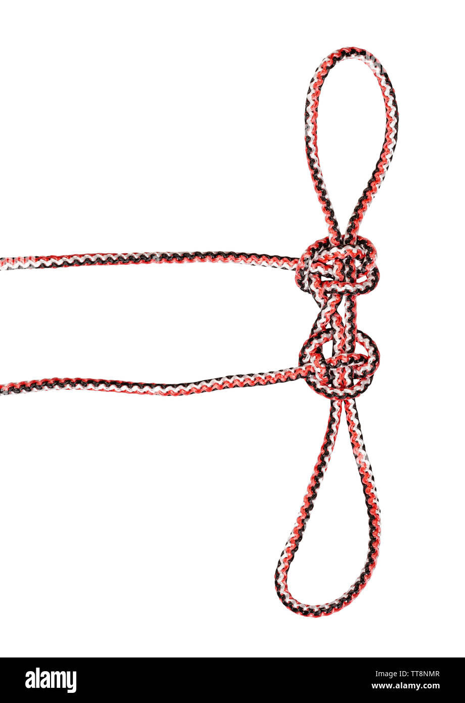 Two Hearts That Beat As One (olympic) knot tied on synthetic rope cut ...