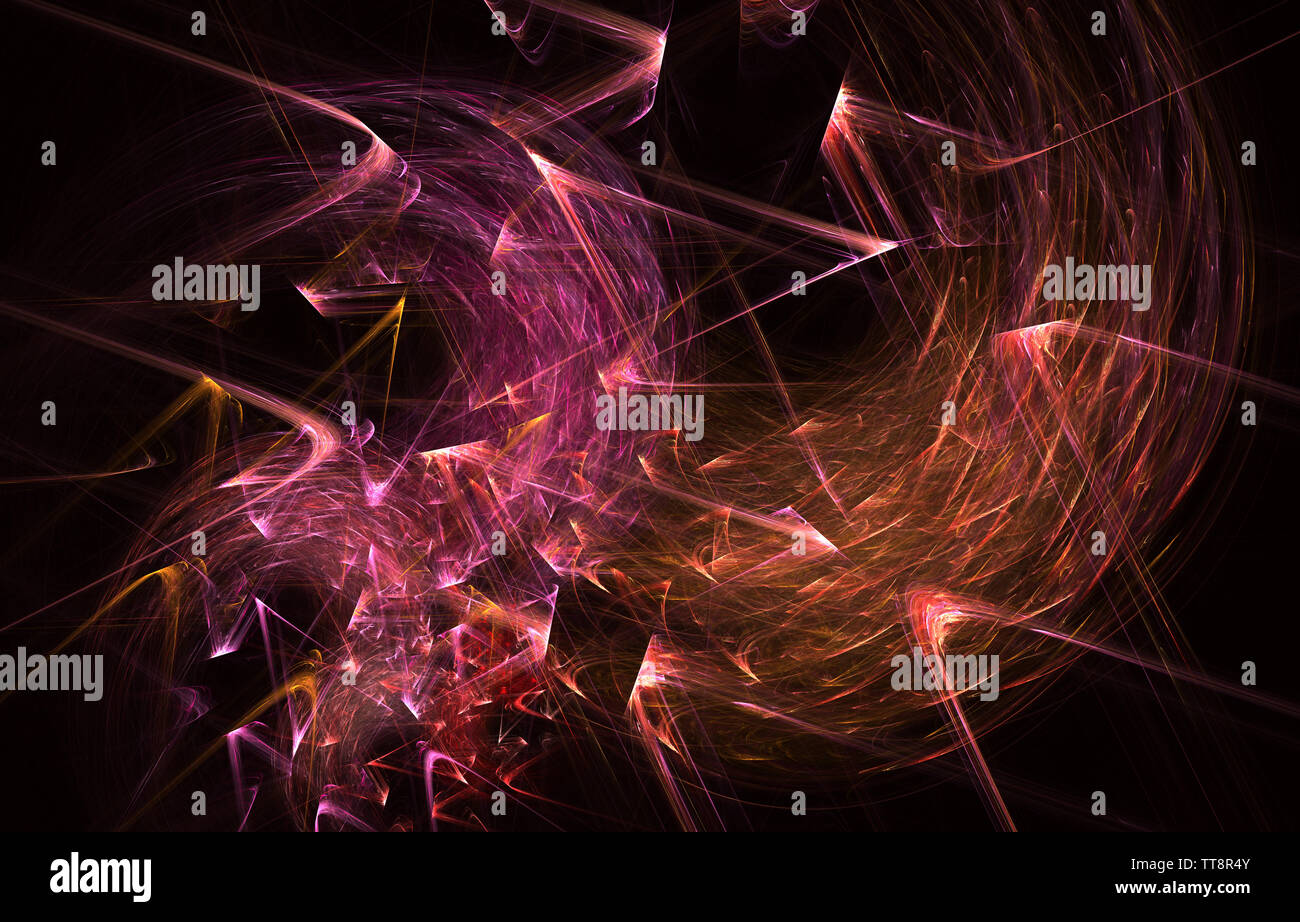 Color of waving smoke in the abstract background. Illustration wave ...