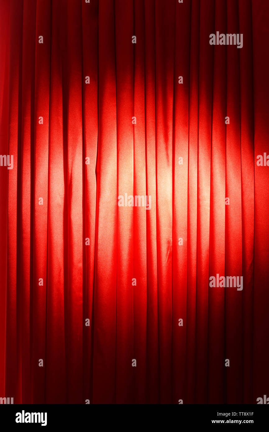 Red Curtain close-up Stock Photo - Alamy