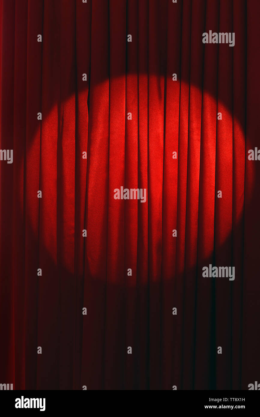 Red Curtain close-up Stock Photo - Alamy