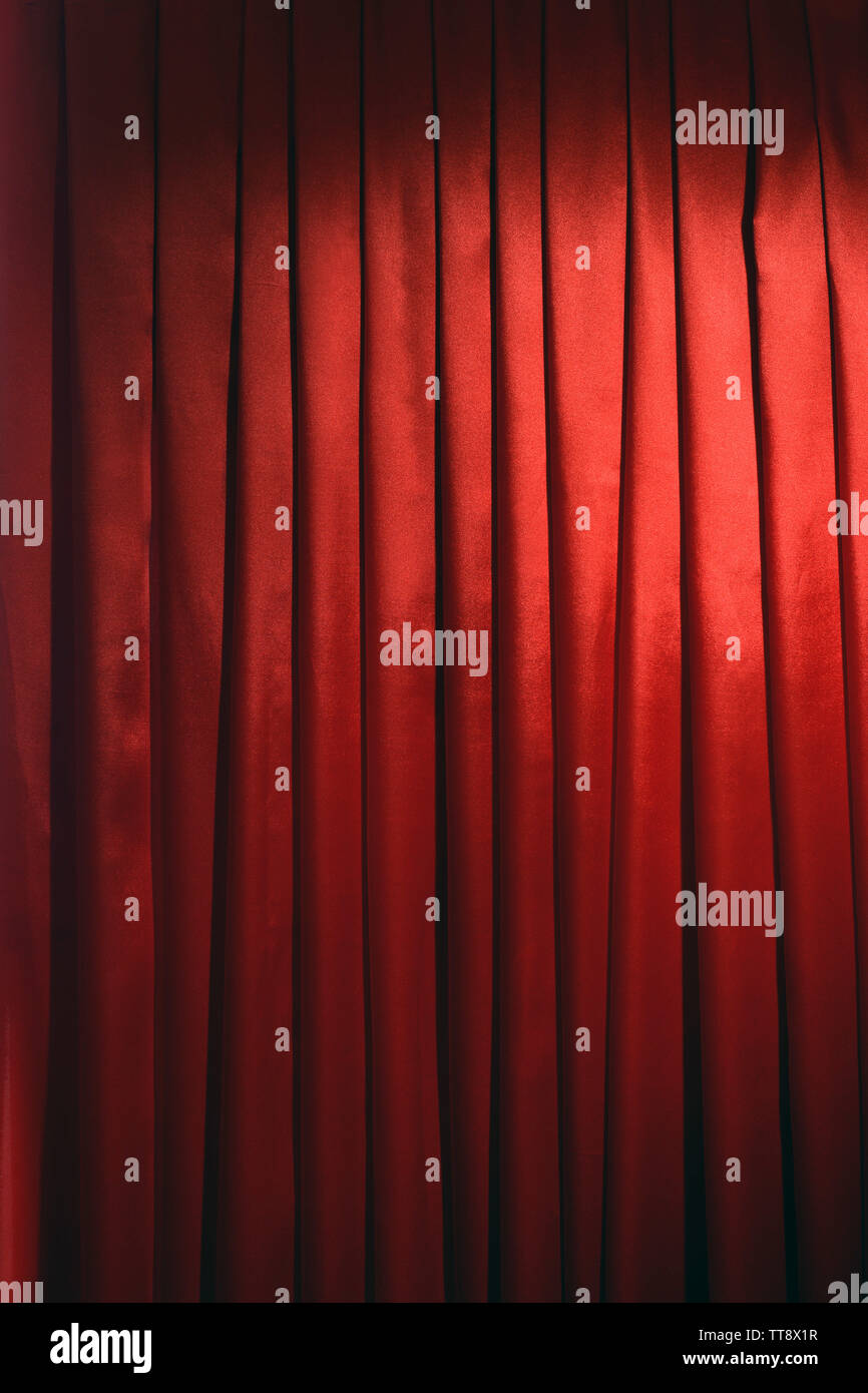 Red Curtain on white background Stock Photo - Alamy