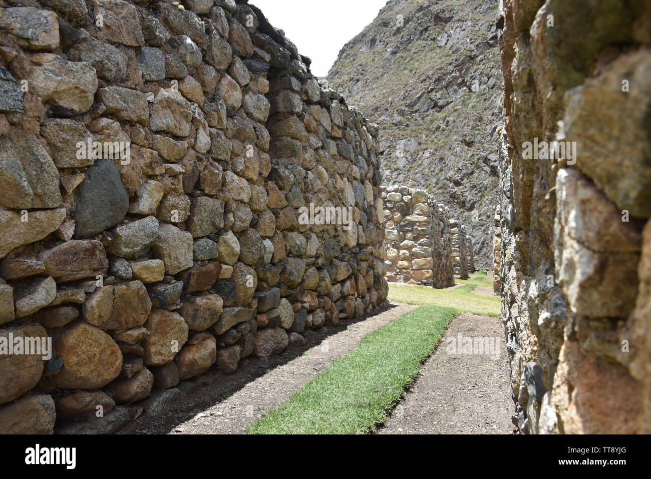 The Inca ruins of Patallacta and Llactapata on Day 1 of the Inca Trail ...
