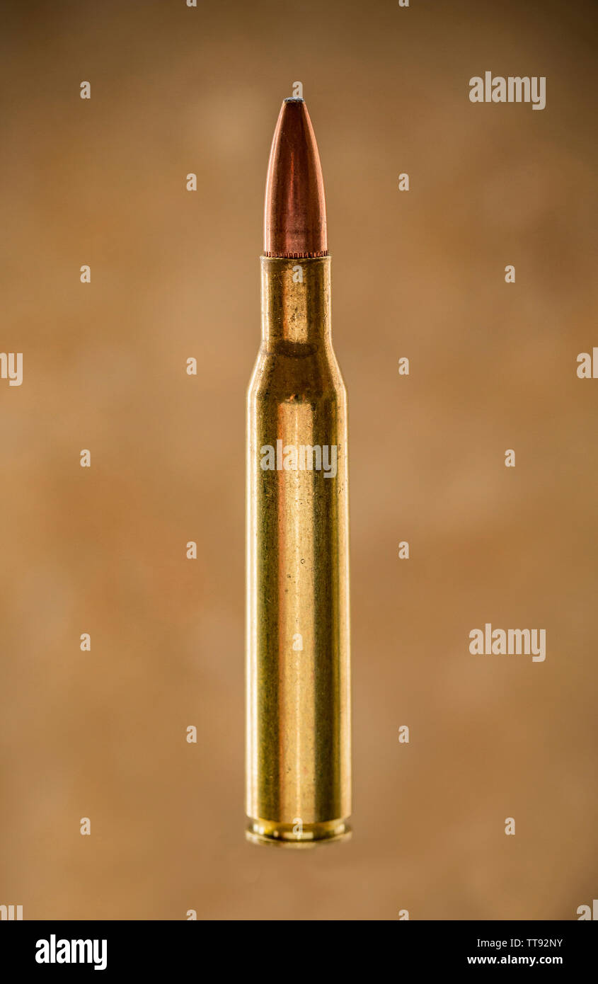 An example of the .270 Winchester centrefire rifle cartridge with a ...