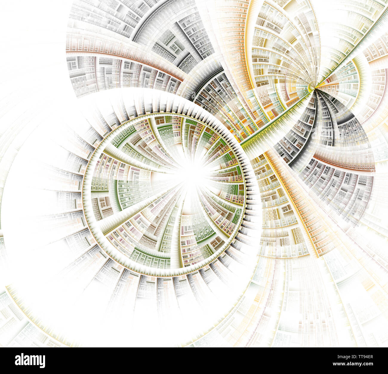Abstract fractal wheel and spokes graphic. abstract symbols for use ...