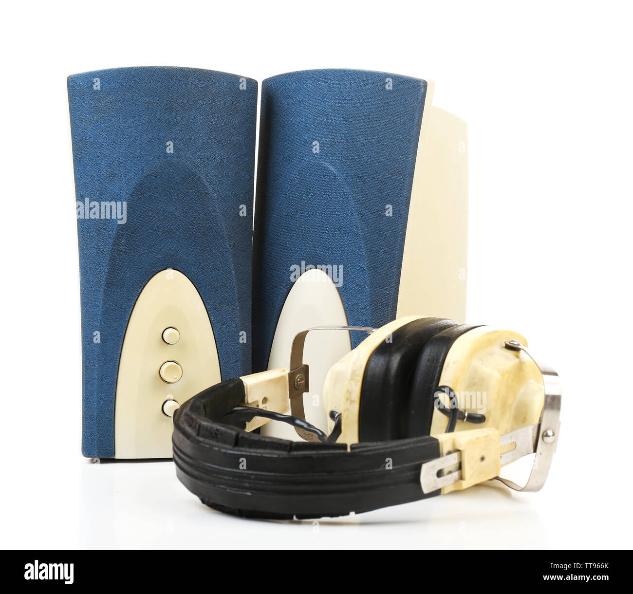 Vintage radio headphones Cut Out Stock Images & Pictures - Alamy