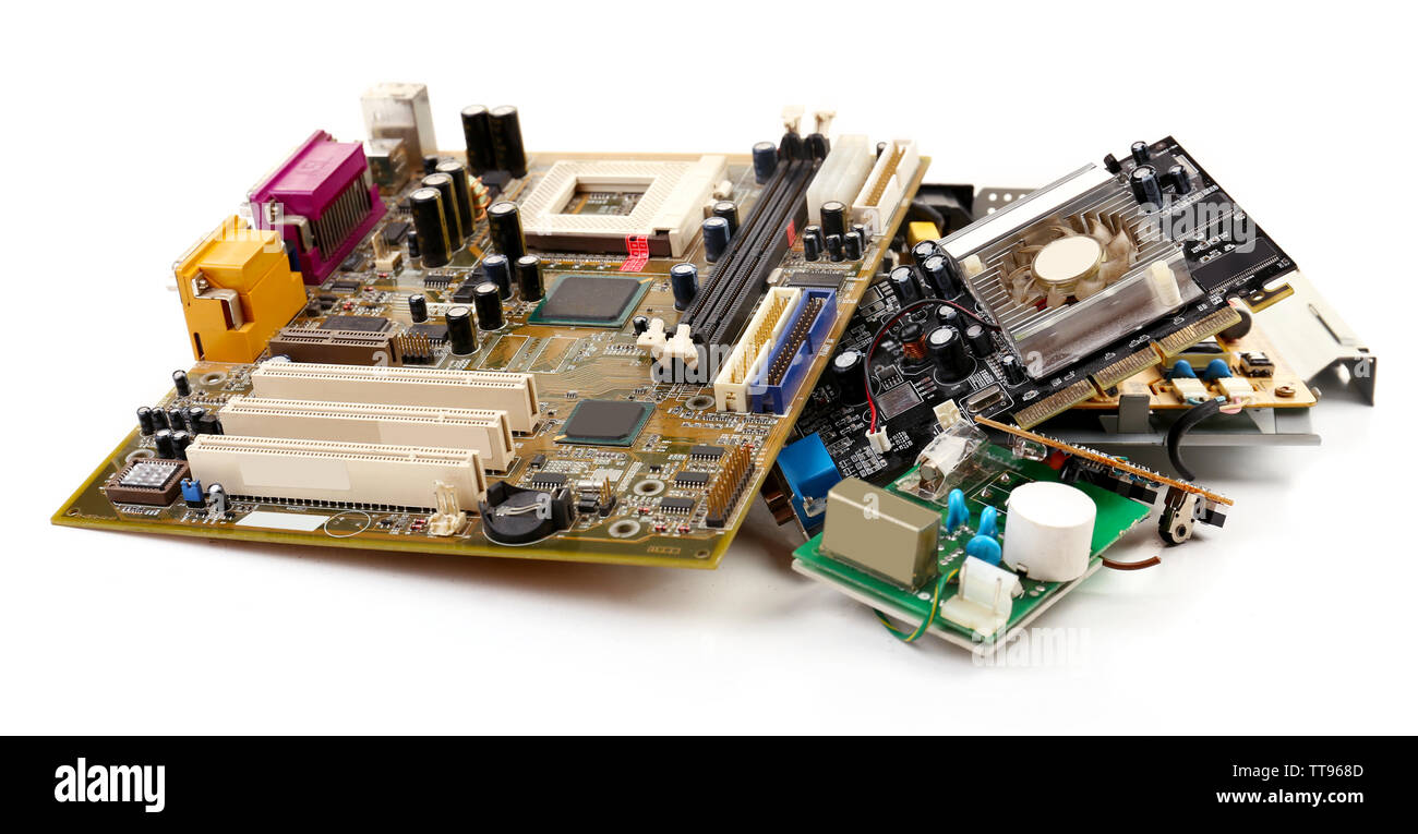 Closeup on electronic devices Cut Out Stock Images & Pictures - Alamy