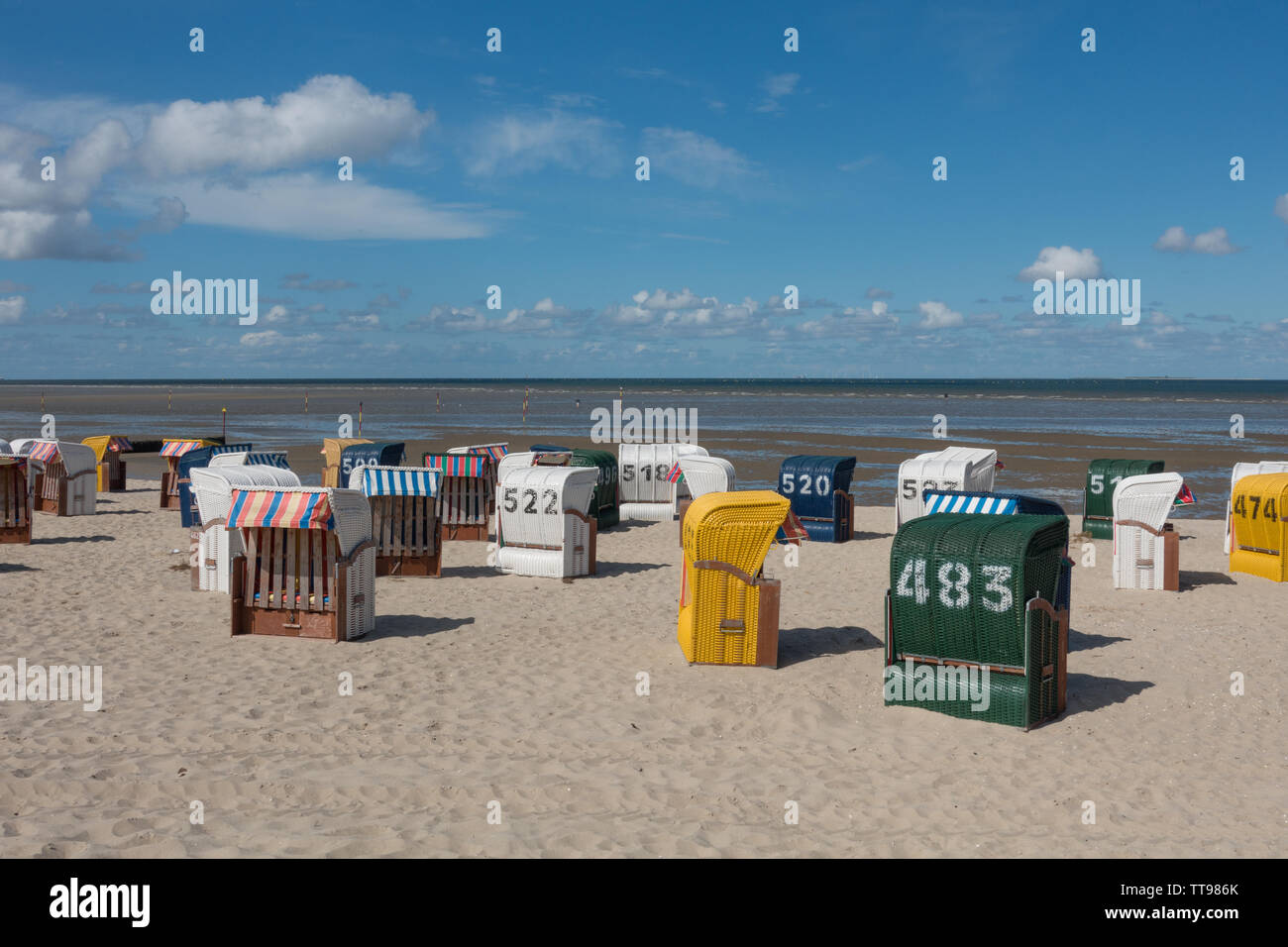 Beach huts, East Frisia, Lower Saxony, Germany Stock Photo - Alamy