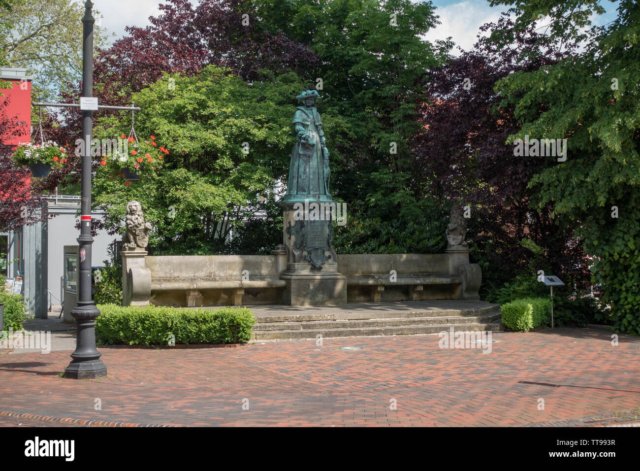 Statue of Fraulein Maria. East Frisia, Lower Saxony, Germany Stock ...