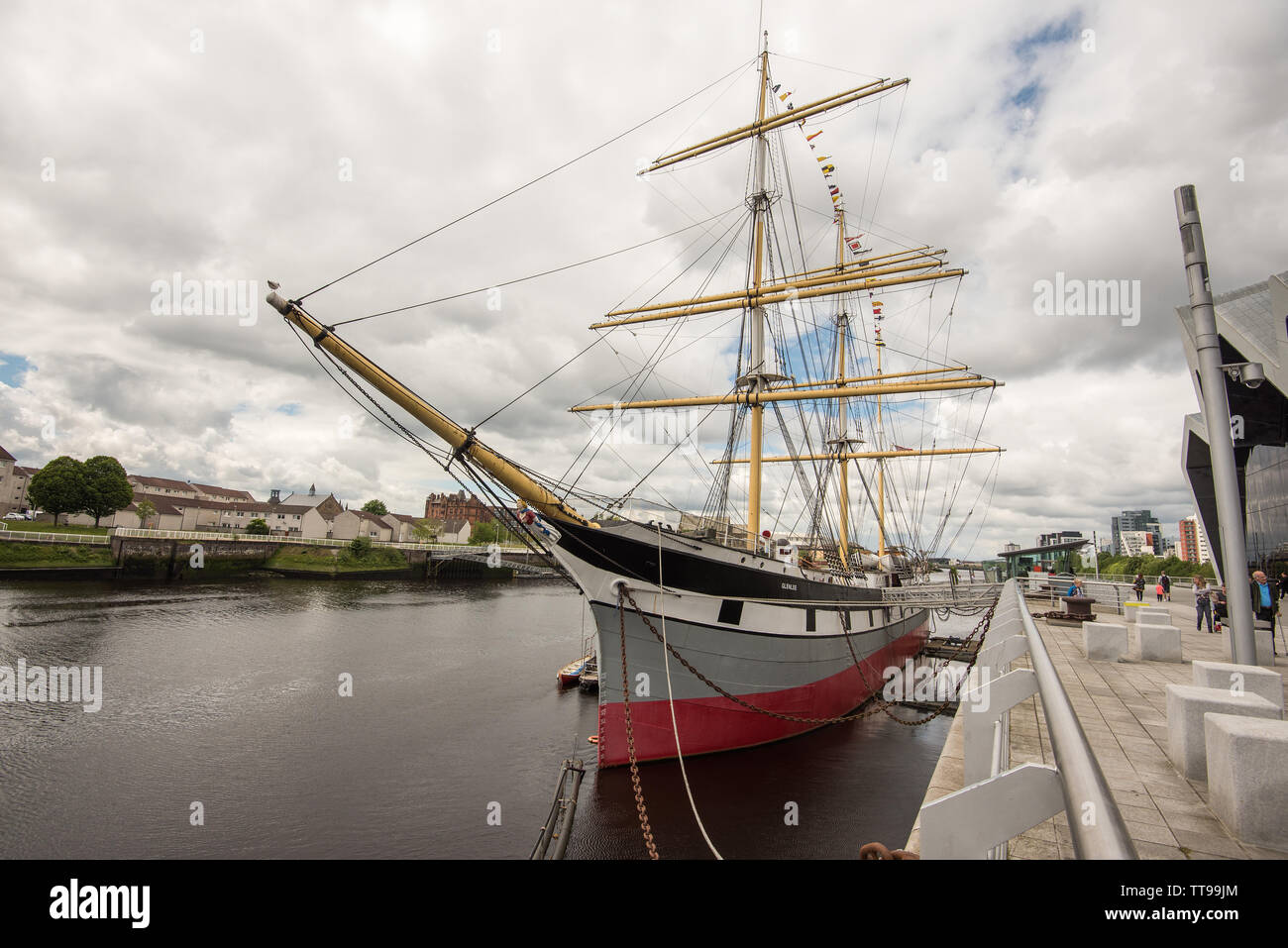 The principal exhibit, the Tall Ship. at Riverside Museum Stock Photo ...
